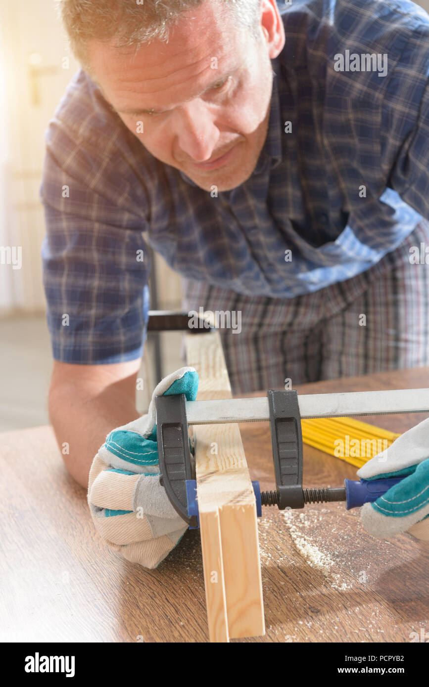 Timber working clamp hi-res stock photography and images - Alamy