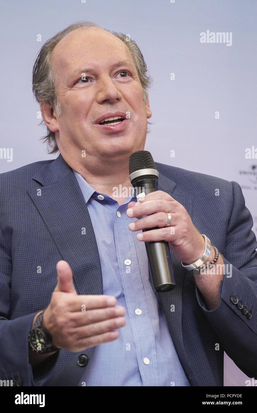 Composer Hans Zimmer attends a press conference at Royal Theatre in ...