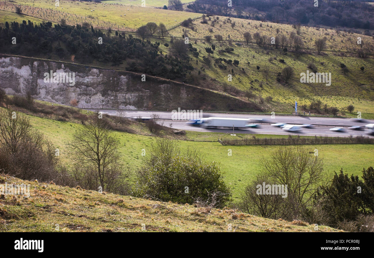 M40 viewed from Aston Rowant Nature park Stock Photo - Alamy
