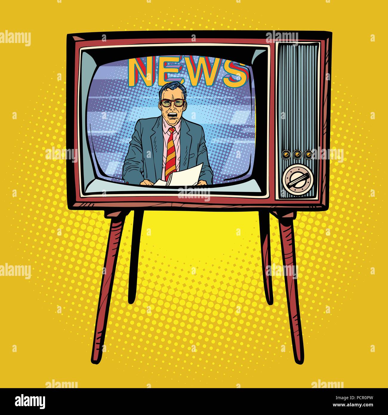 Tv presenter report on Stock Vector Images - Alamy