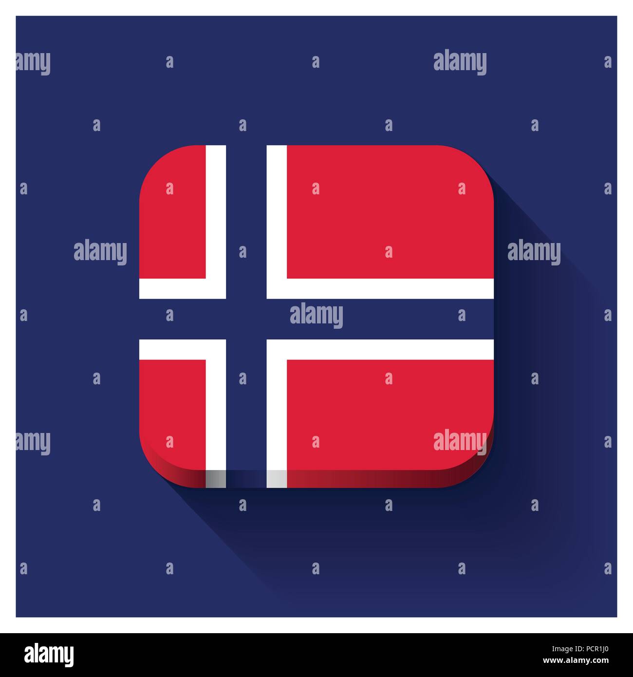 Norway flag design vector Stock Vector Image & Art - Alamy