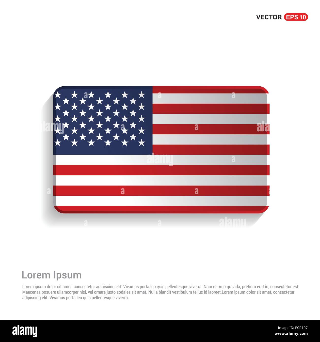 USA flag design vector Stock Vector Image & Art - Alamy