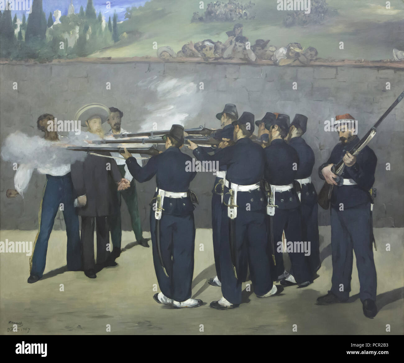 Painting 'The Execution of Emperor Maximilian' by French Impressionist ...