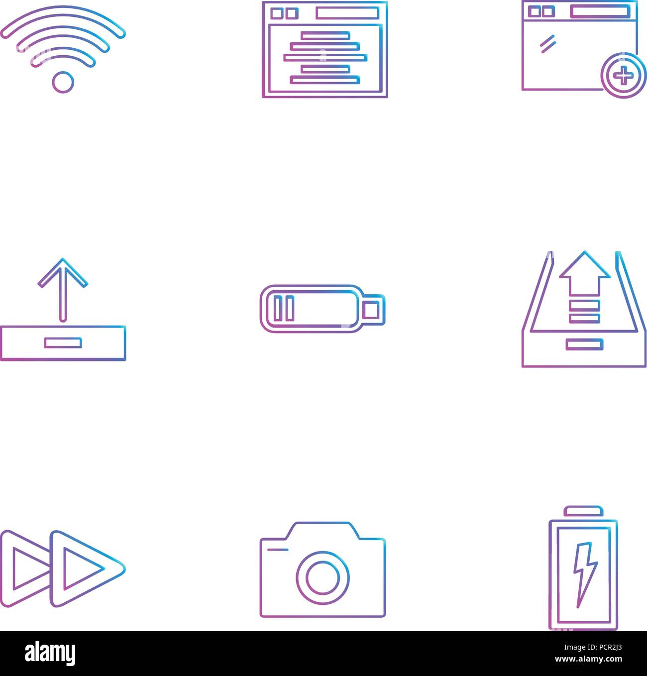 battery , wifi , network , infrared , signals , web , user interface ...