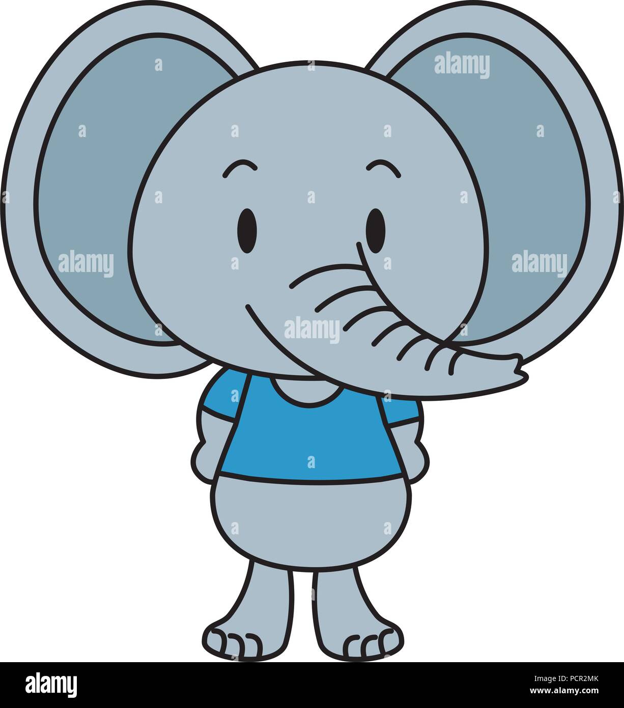 cute and adorable elephant character Stock Vector Image & Art - Alamy