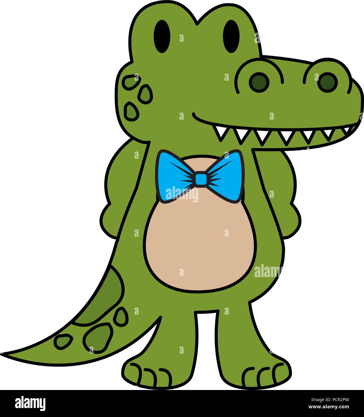 cute and adorable crocodile character Stock Vector Image & Art - Alamy