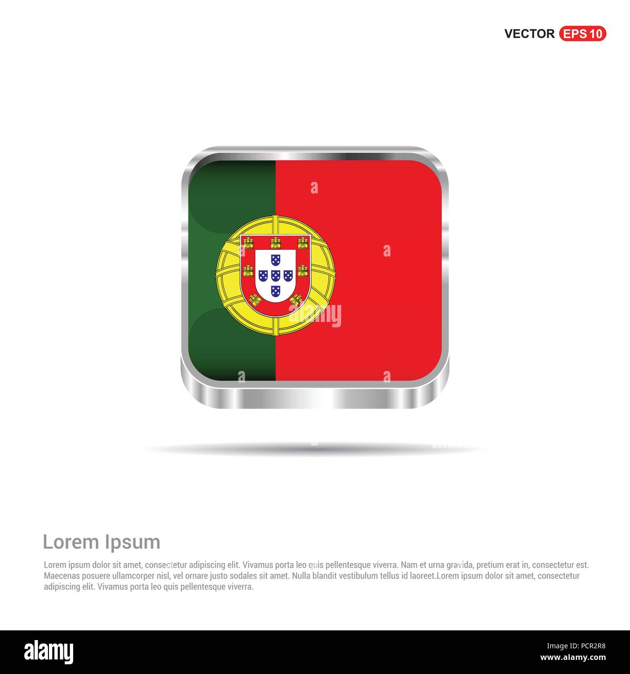Portugal flag design vector Stock Vector Image & Art - Alamy