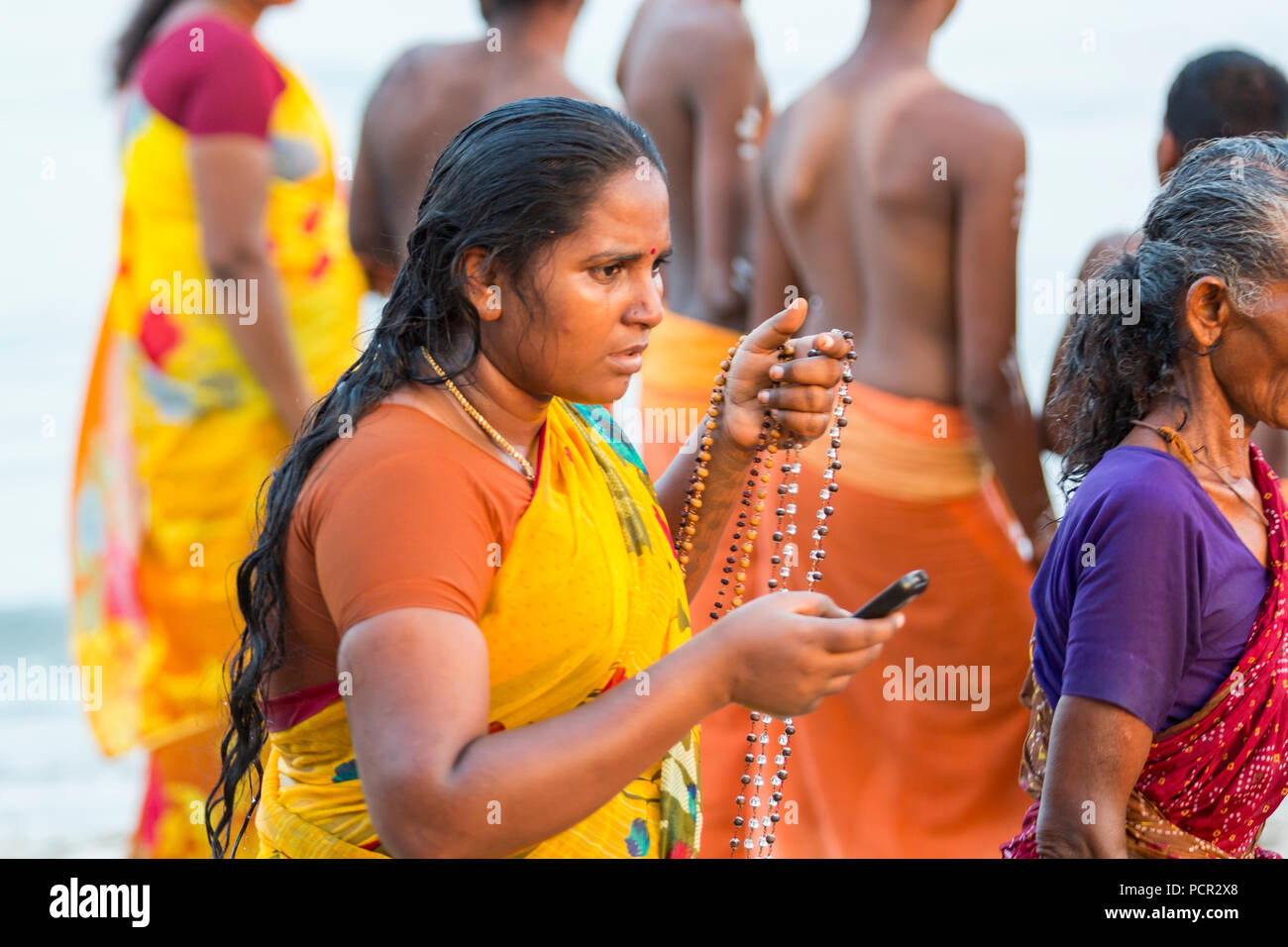 RAMESHWARAM, TAMIL NADU, INDIA- MARCH CIRCA 2018. At the gate ...