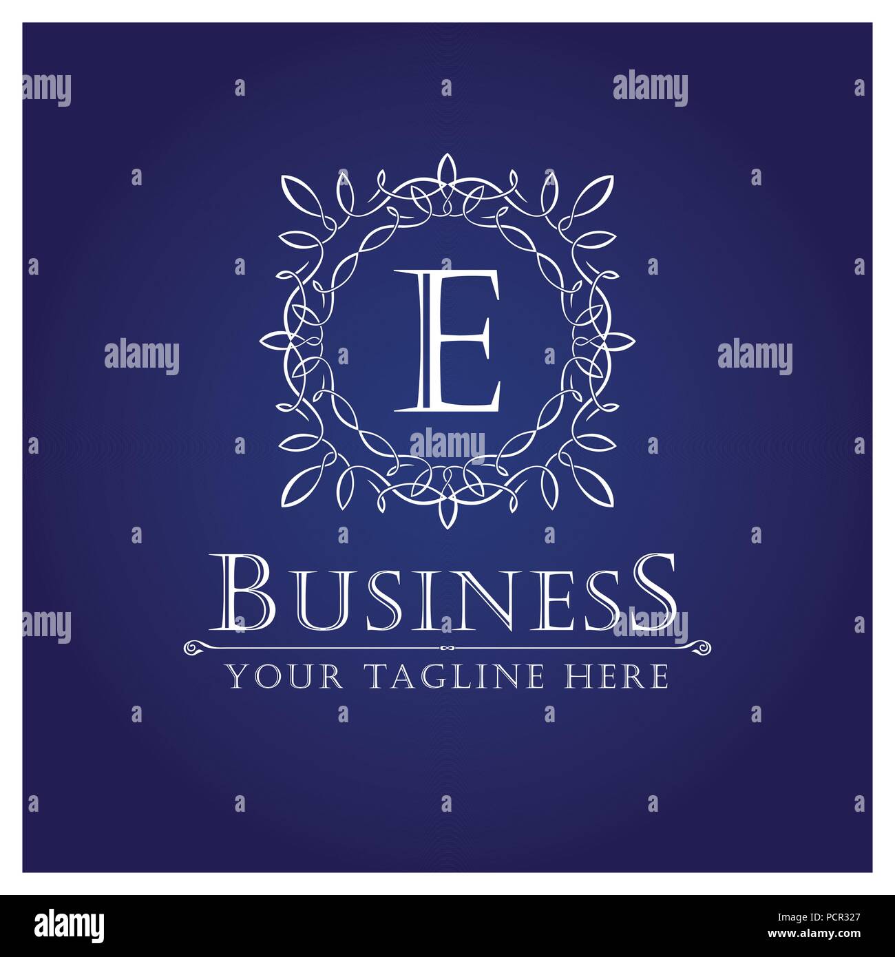 Alphabetic logo design with elegent design and typography vector Stock ...