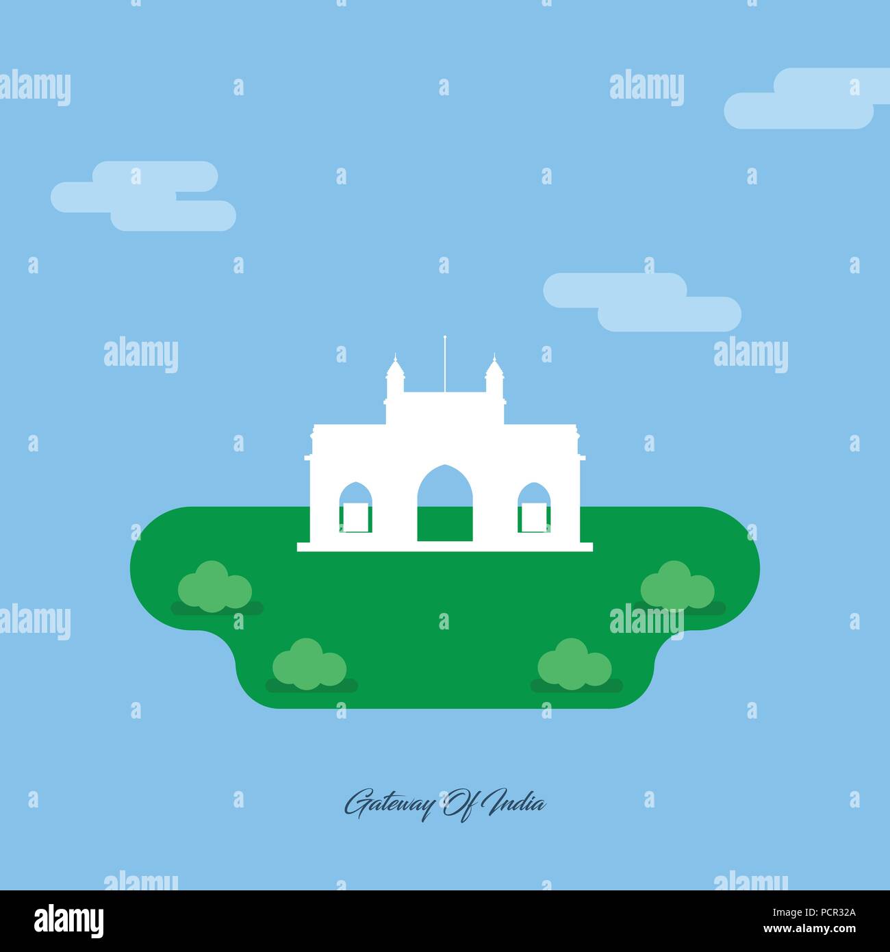 World Famous monuments and landmarks design with light blue background ...