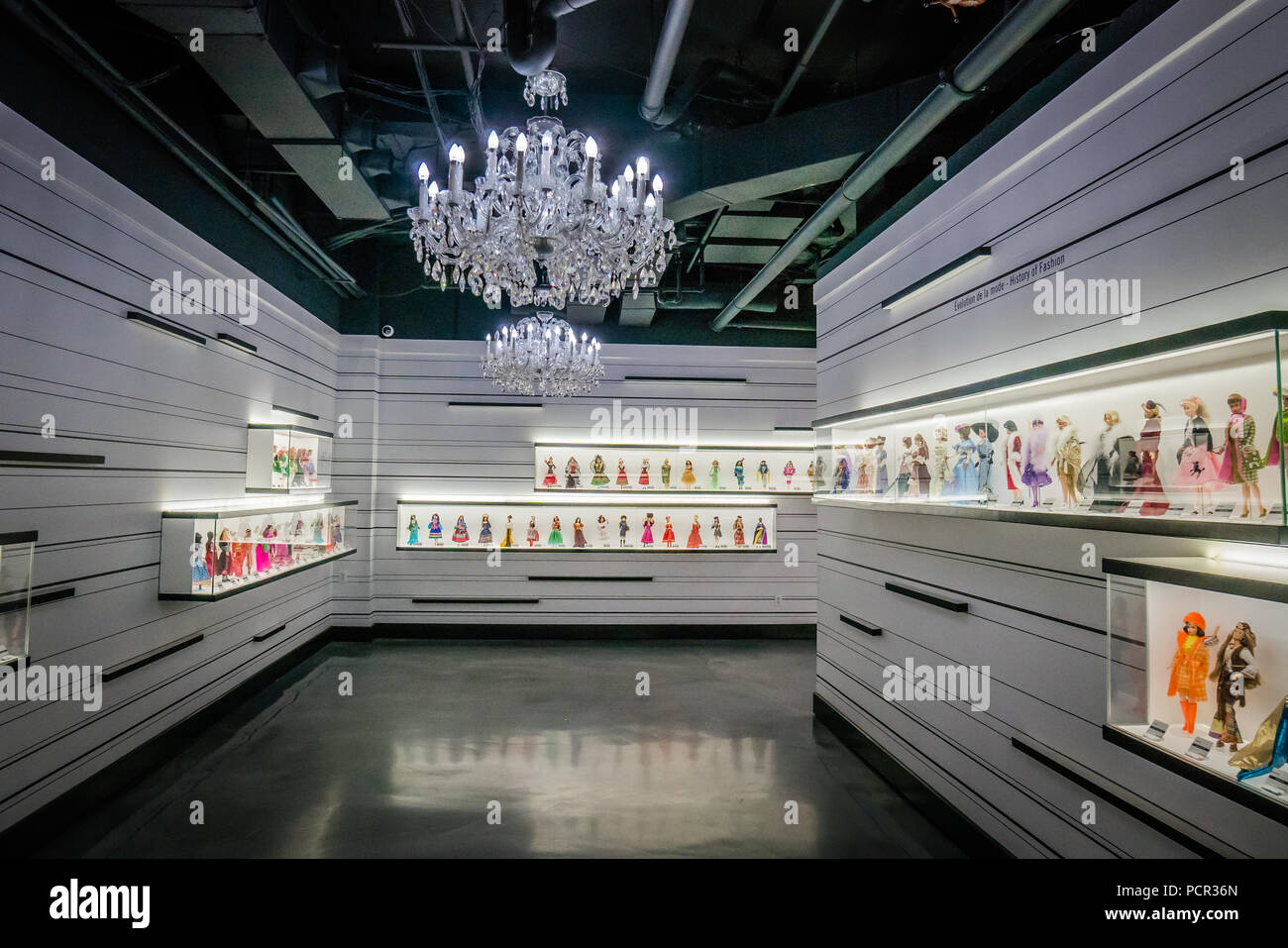 barbie expo museum in montreal quebec canada Stock Photo - Alamy