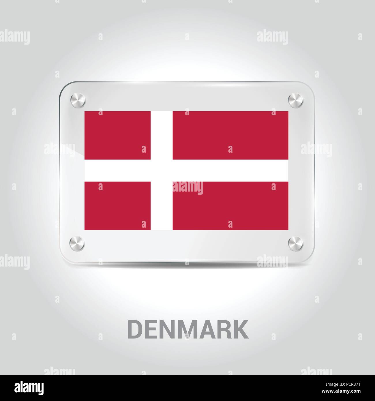Denmark flag design vector Stock Vector Image & Art - Alamy
