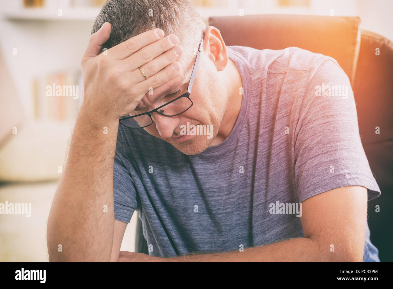 Home office tiredness hi-res stock photography and images - Alamy