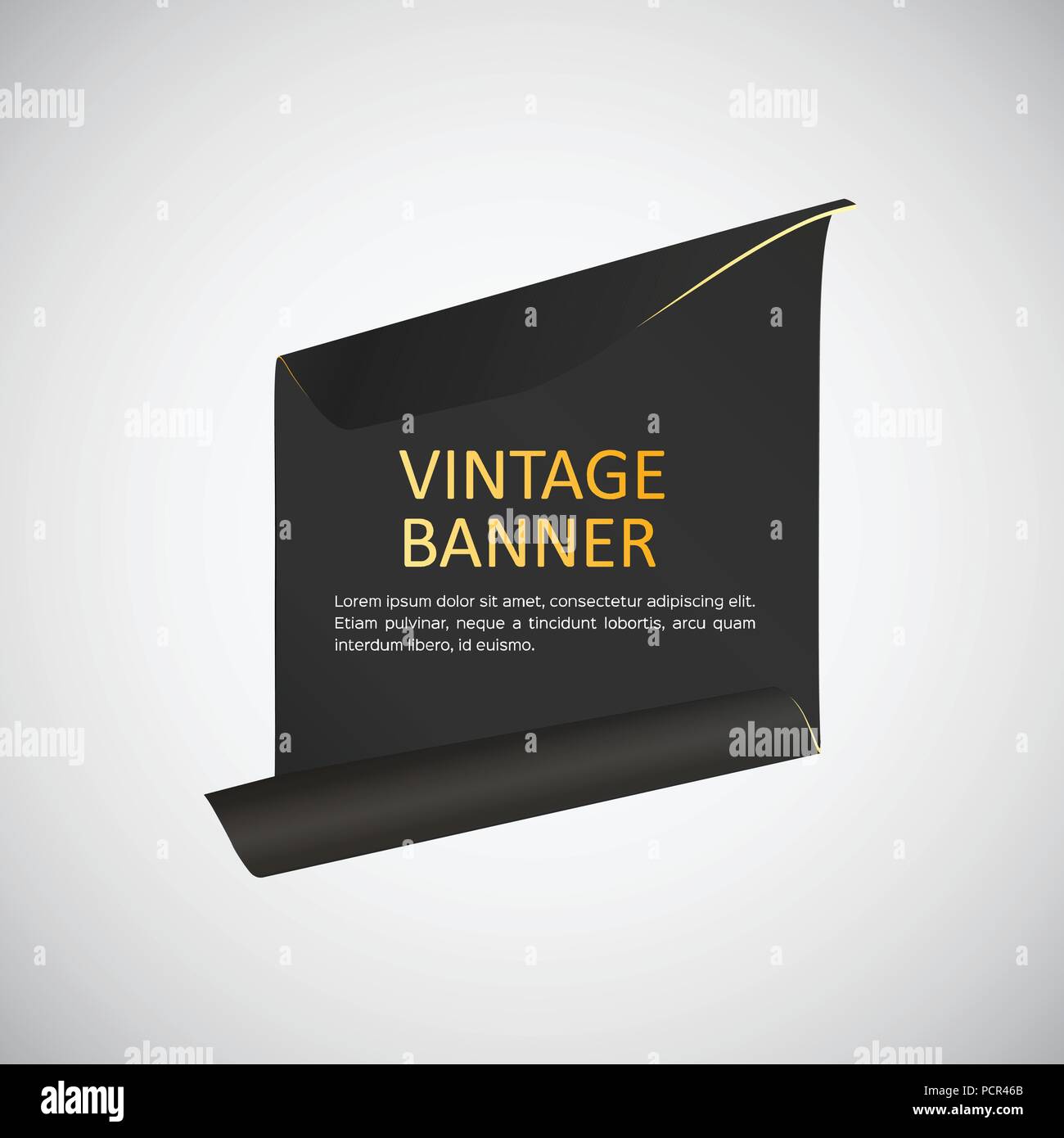 Vintage banner design with typography vector Stock Vector Image & Art ...