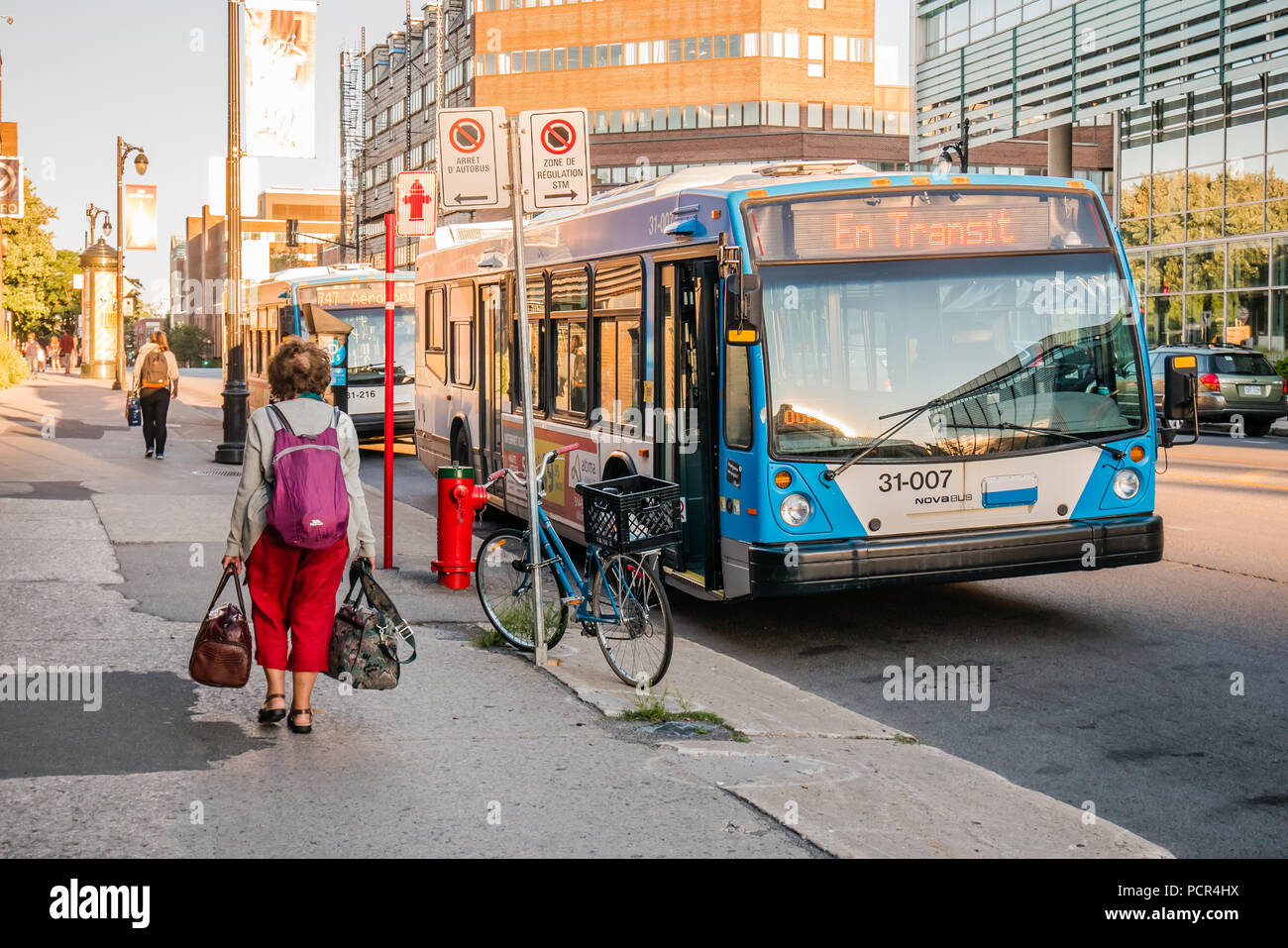 montreal public transportation Stock Photo - Alamy