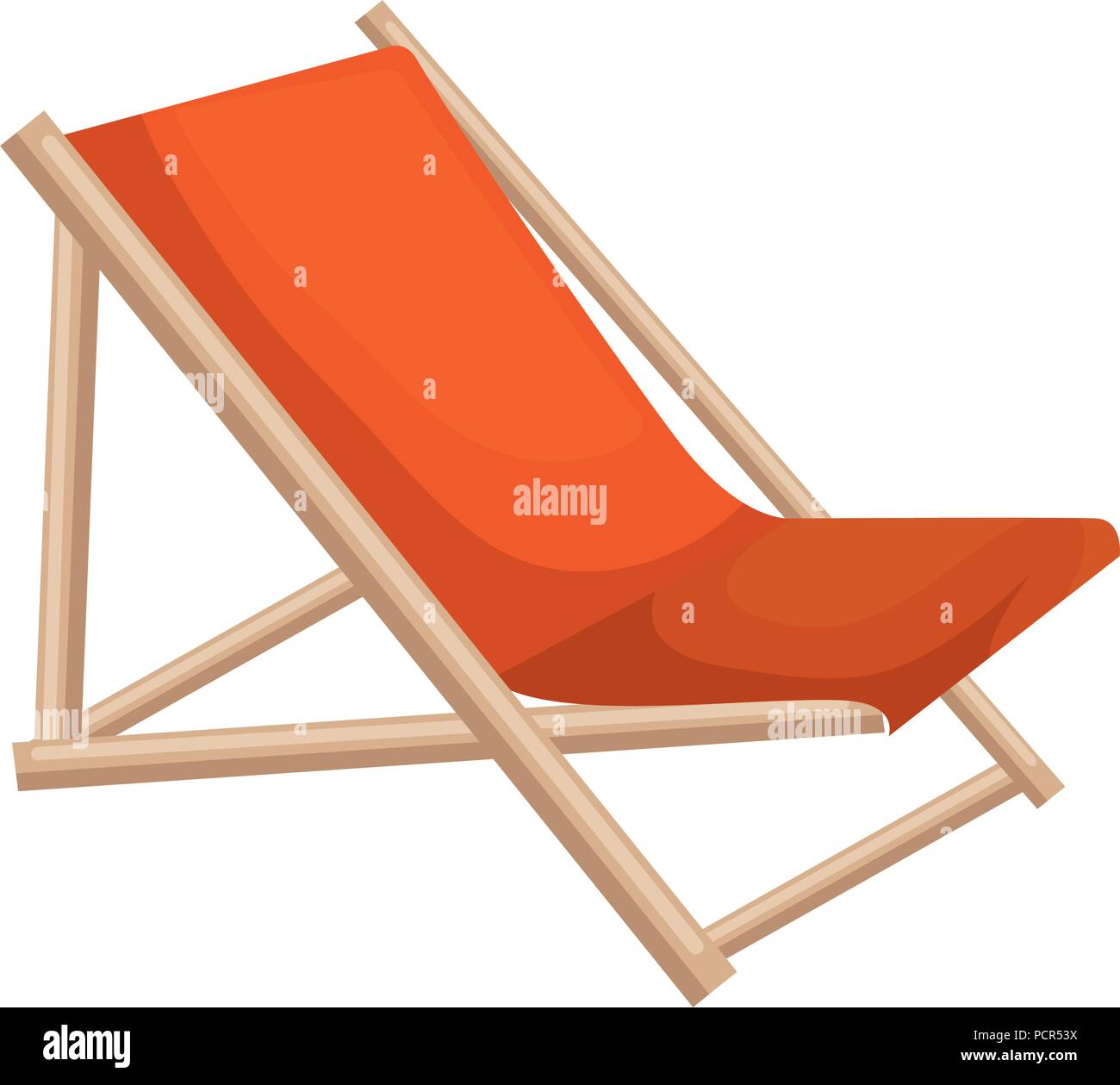 Park deck chair Stock Vector Images - Alamy