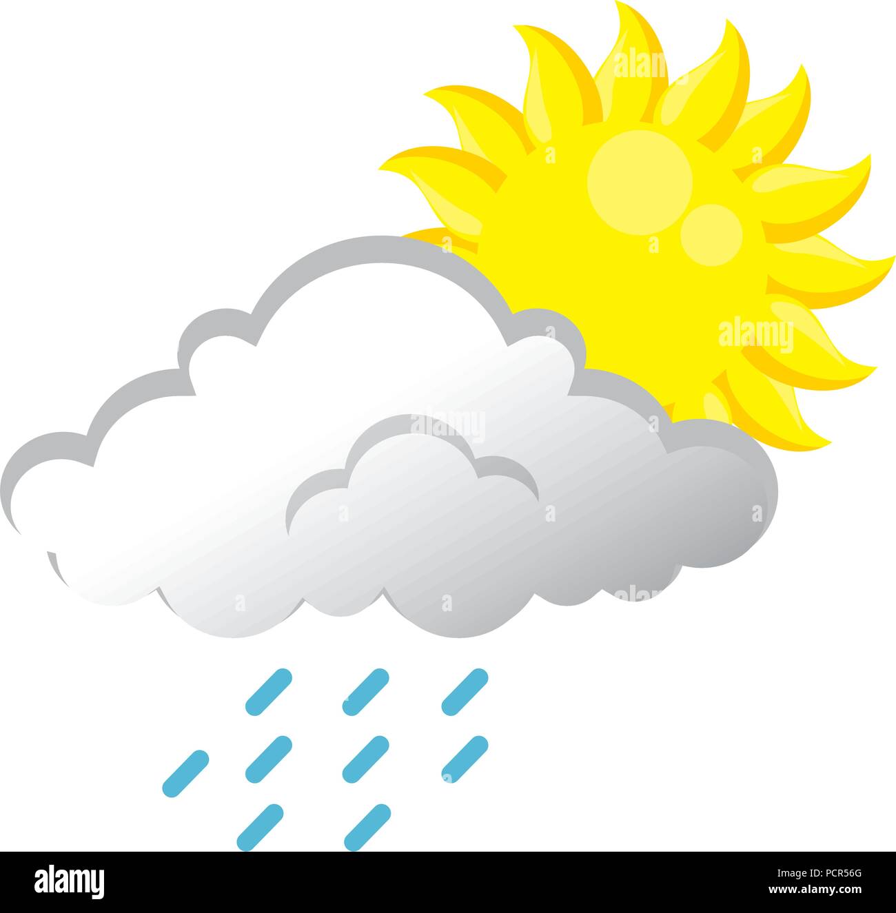 Rainy spring morning Stock Vector Images - Alamy