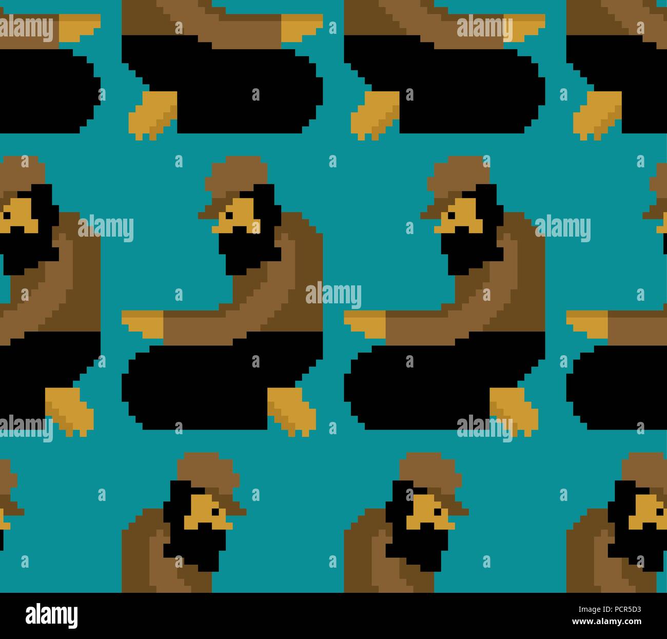 Homeless pixel art pattern. Beggars 8 bit ornament. digital Poor. bum ...