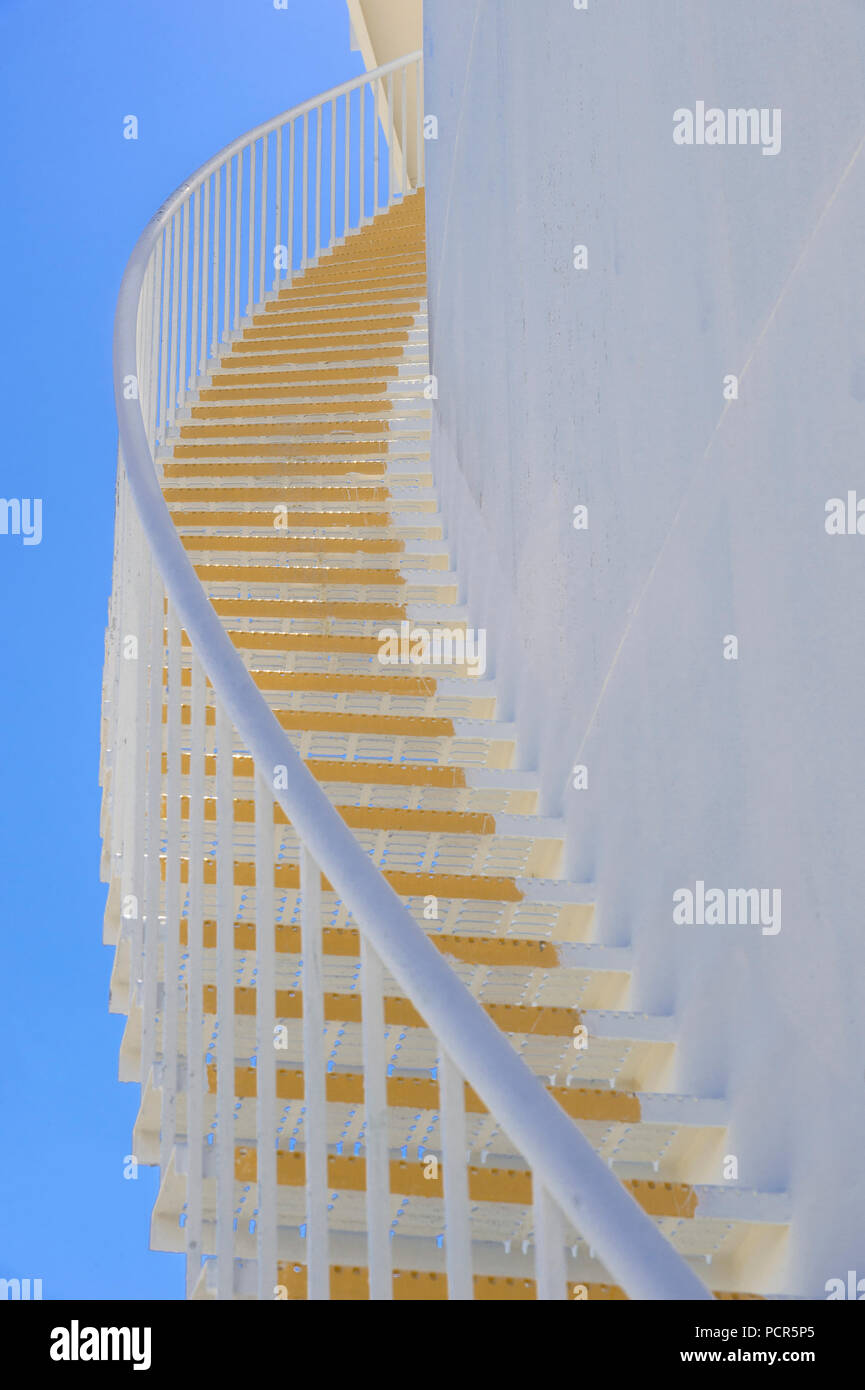 Stairs on Exterior Of Fuel Storage Tank Stock Photo - Alamy