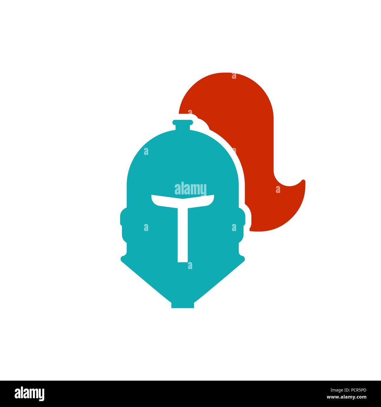 Helmet Knight icon. Head Metal armor warrior. Iron armor. Vector ...