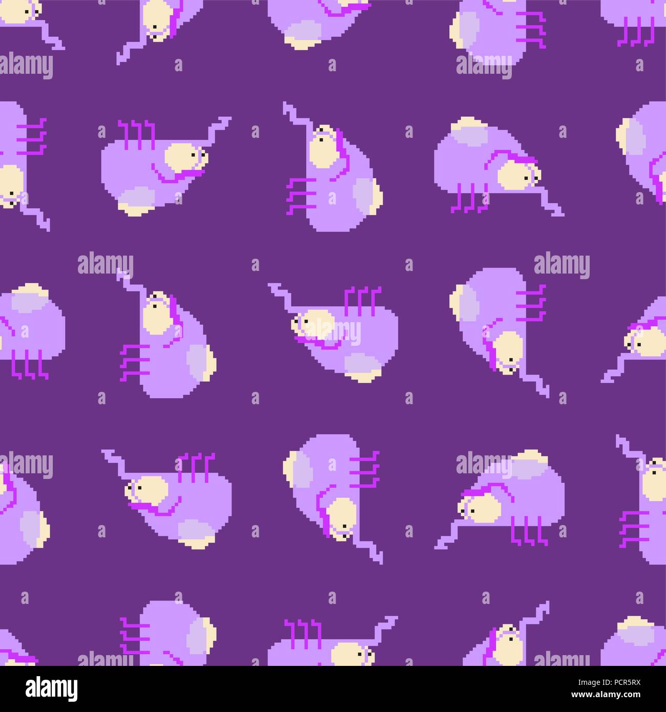 Fly bug pixel art pattern seamless. Flying insect 8 bit. Vector ...