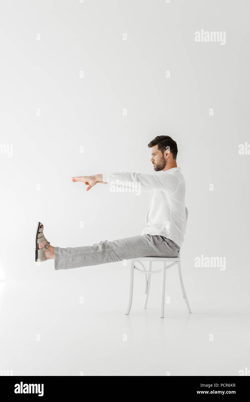 Shot male legs in profile hi-res stock photography and images - Alamy