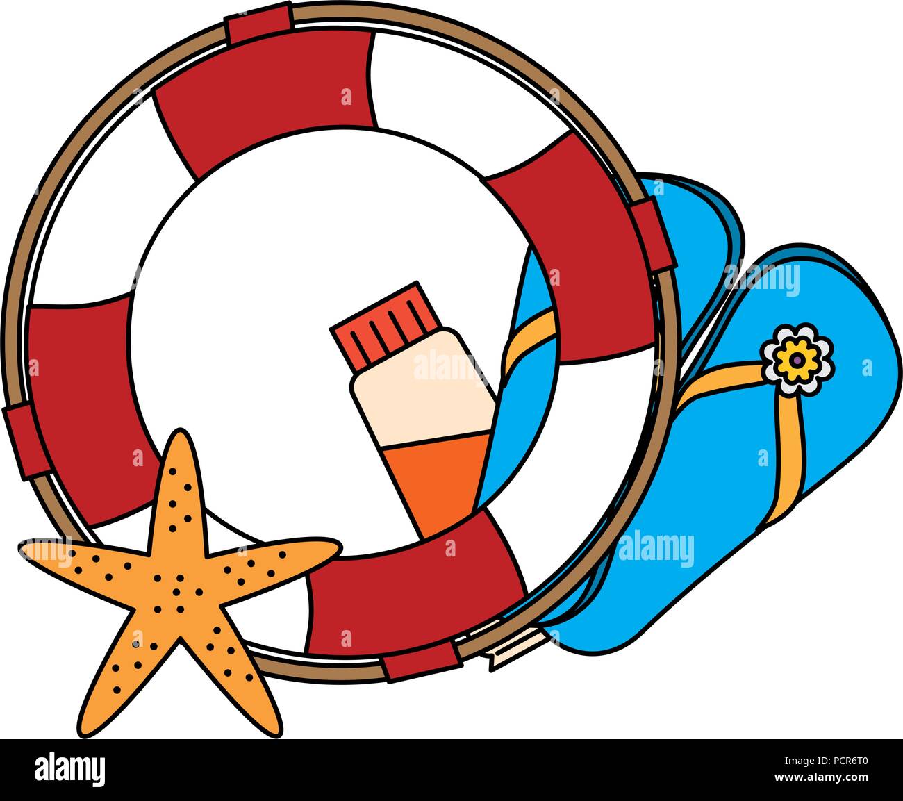 Starfish lifeguard Stock Vector Images - Alamy