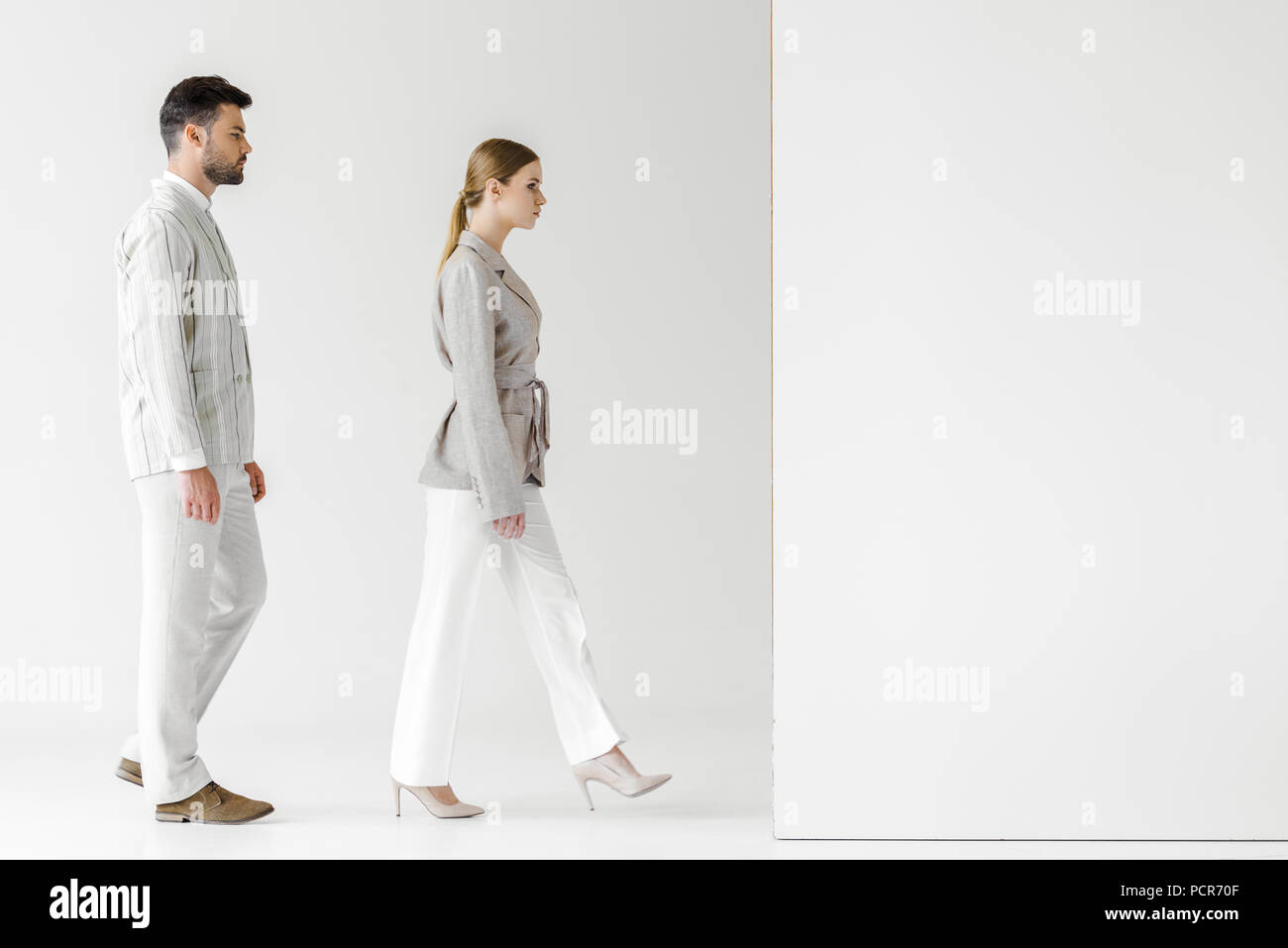 Male models walking hi-res stock photography and images - Alamy