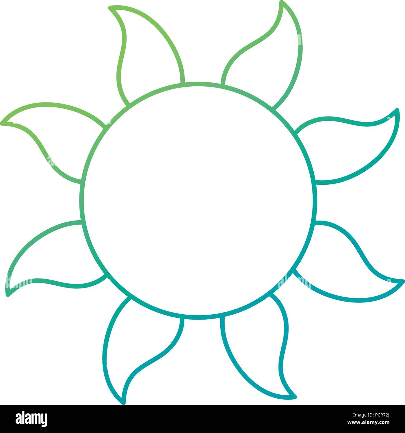 summer sun isolated icon Stock Vector Image & Art - Alamy