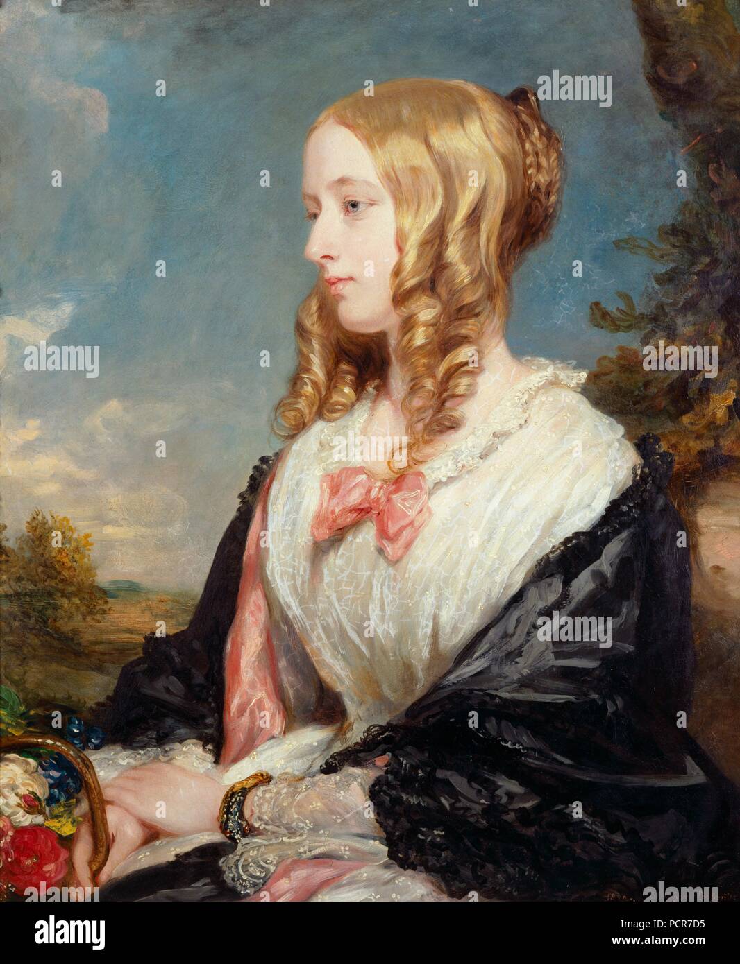 'Georgiana Thellusson', 1850. Artist: Margaret Carpenter Stock Photo ...