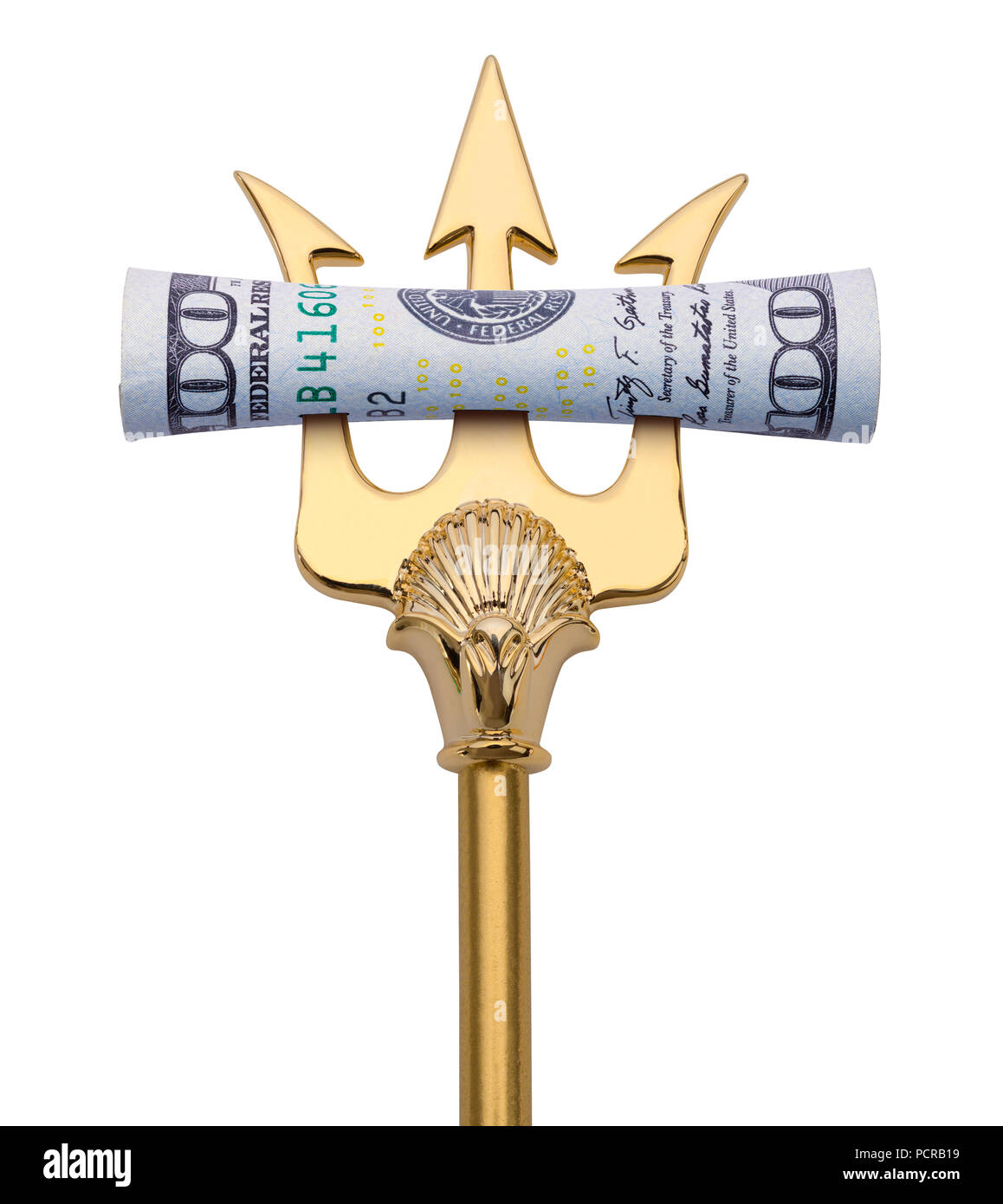 Gold trident hi-res stock photography and images - Alamy