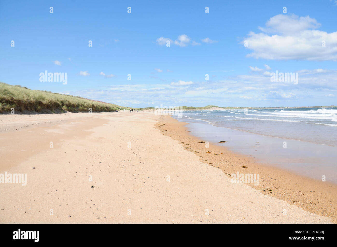Embleton beach on the Northumberland Coast Path in Northumbria Stock ...