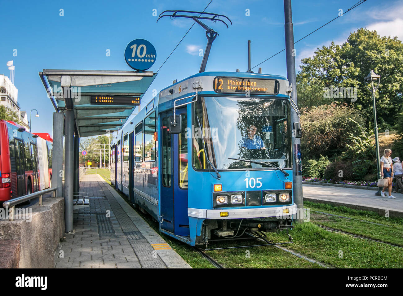 Norway tram hi-res stock photography and images - Alamy