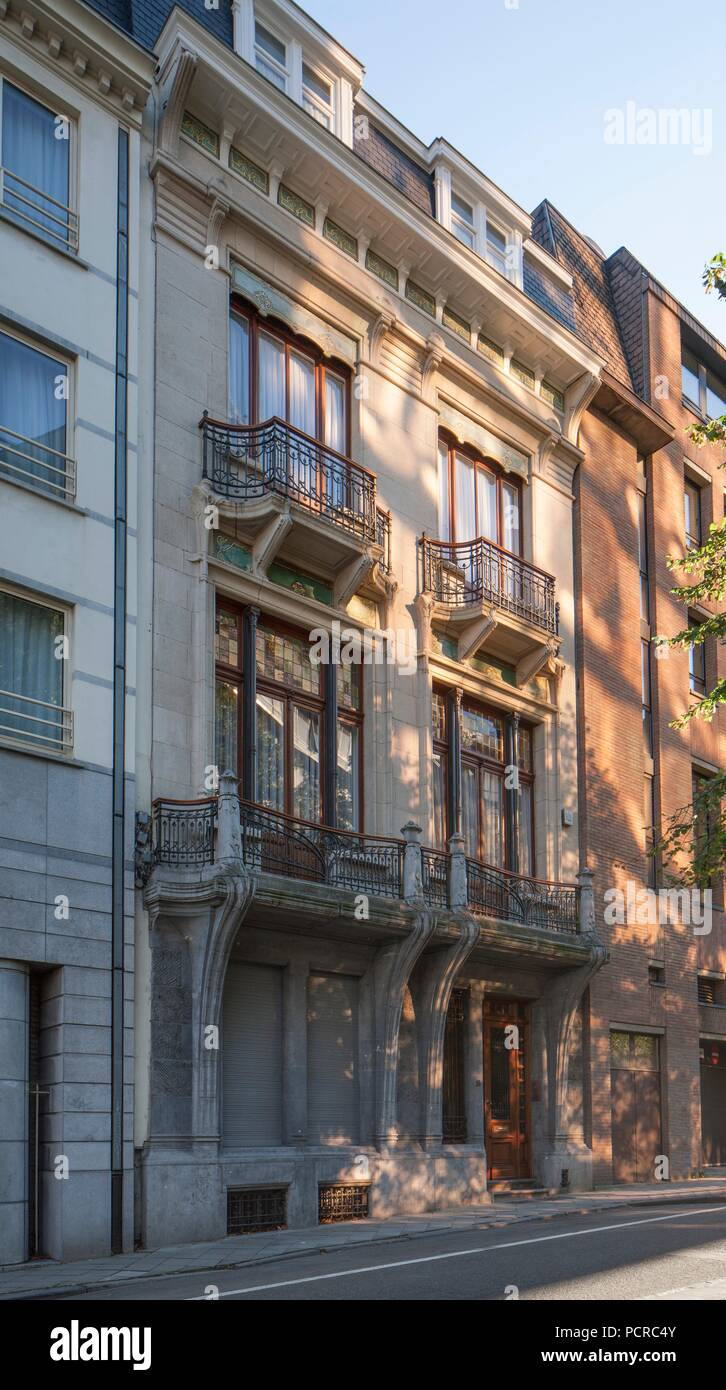 Hotel Solvay, 224 Avenue Louise, (1895-1903), c2014-2017. Artist: Alan ...