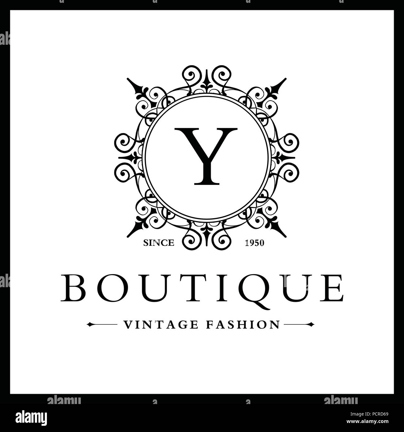 Alphabetical logo design and typography vector Stock Vector Image & Art ...