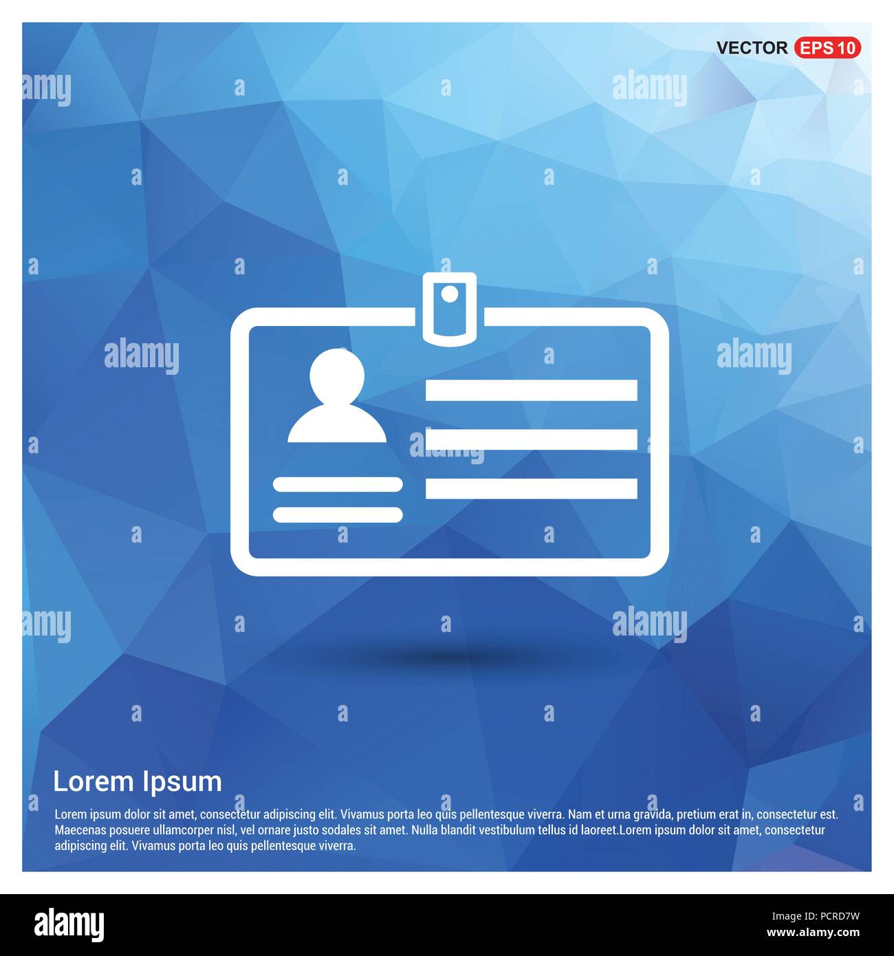 Personal id card icon - Free vector icon Stock Vector Image & Art - Alamy