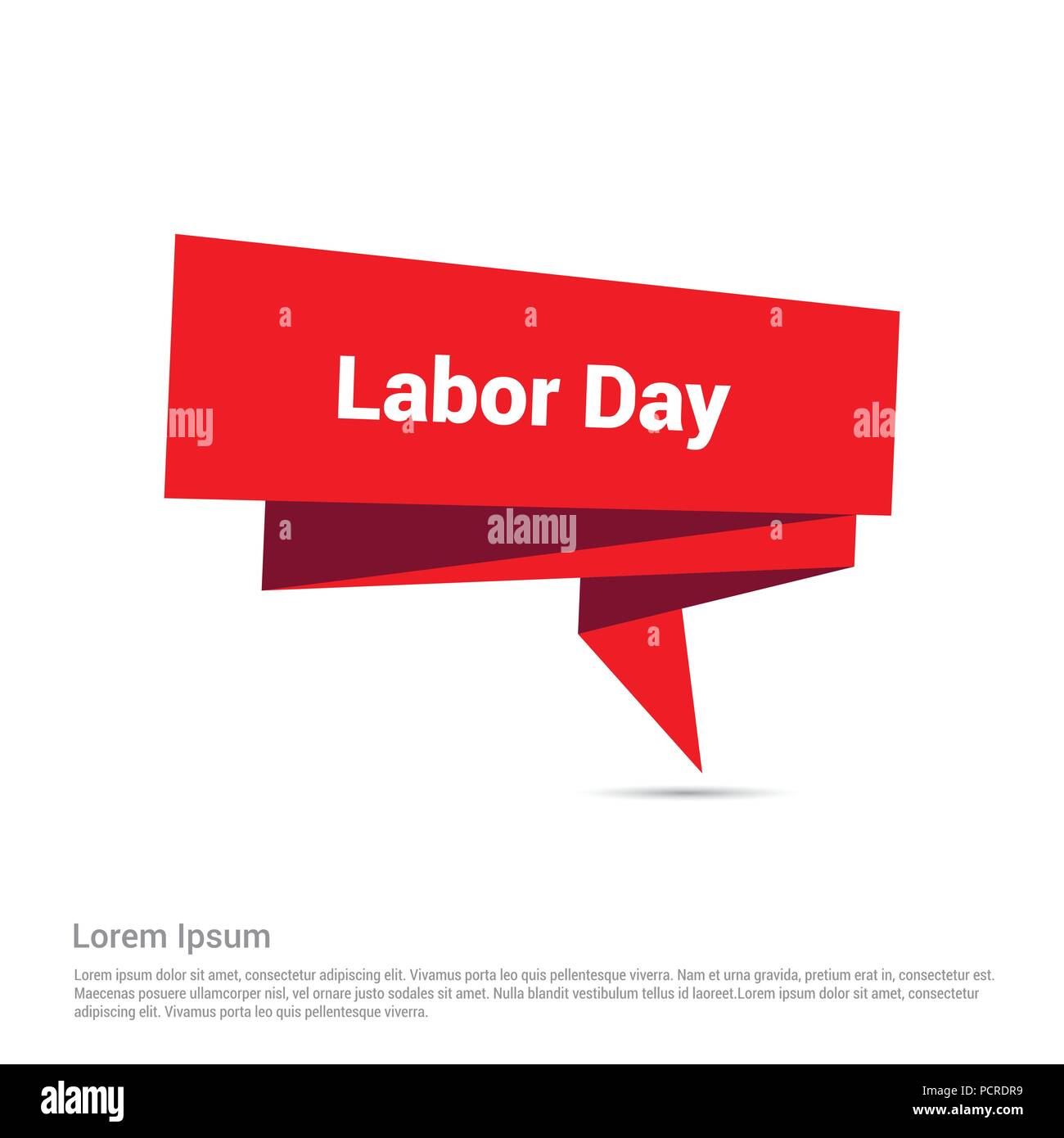 Labor day creative design with typography vector Stock Vector Image ...