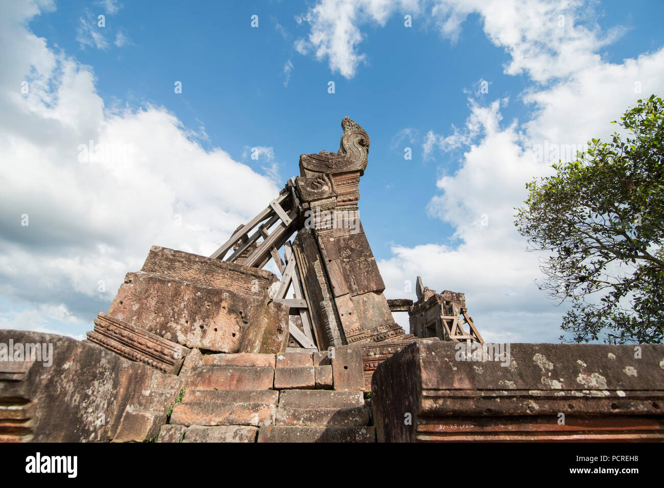 the Khmer Temples of Prsat Preah Vihear north of the town Sra Em in the ...