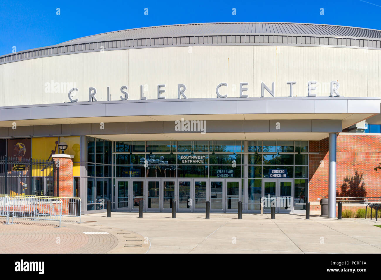 ANN ARBOR, MI/USA - OCTOBER 20, 2017: Crisler Center on the campus of ...