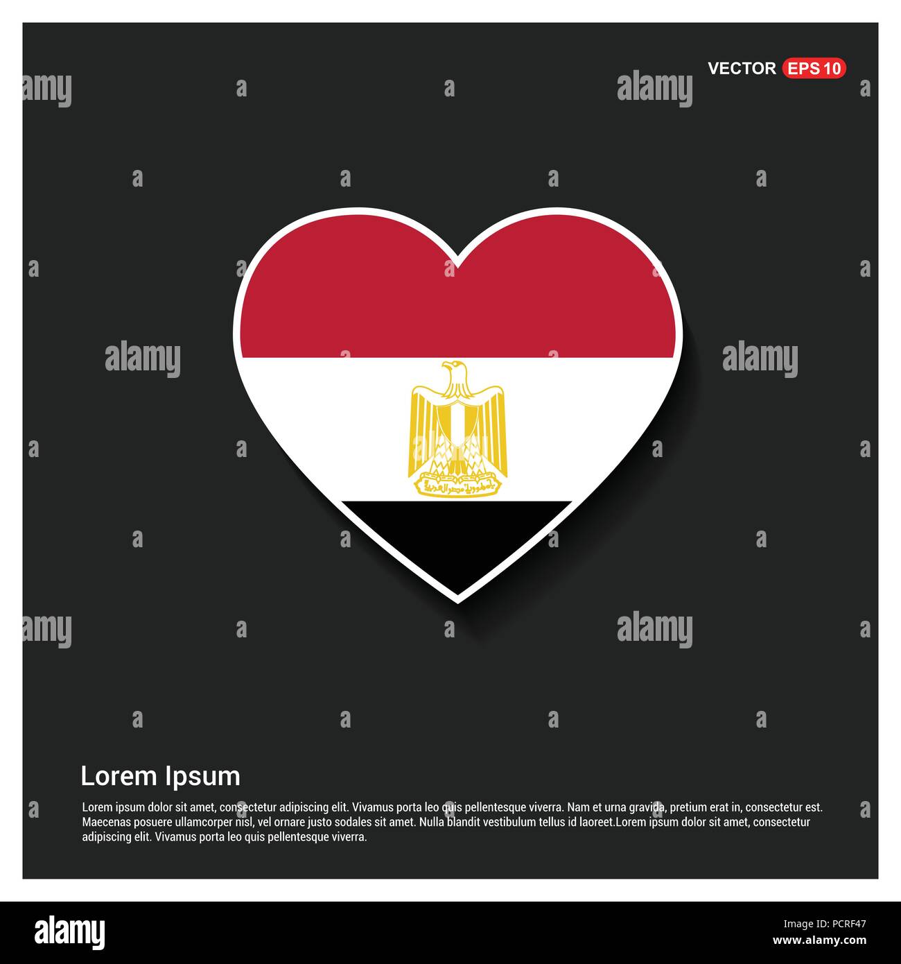 Egypt flag design vector Stock Vector Image & Art - Alamy
