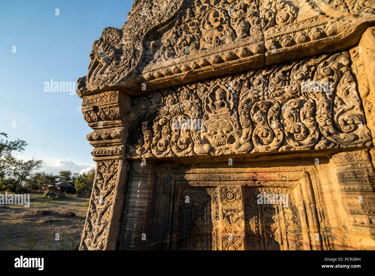 the Khmer Temples of Prsat Preah Vihear north of the town Sra Em in the ...
