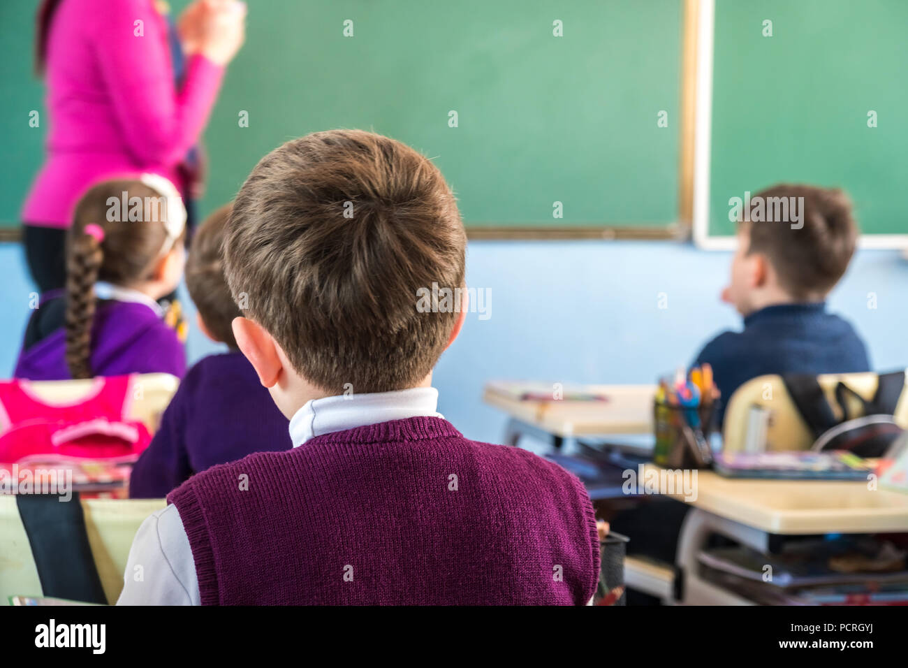 school children actively participate in the educational process in the ...