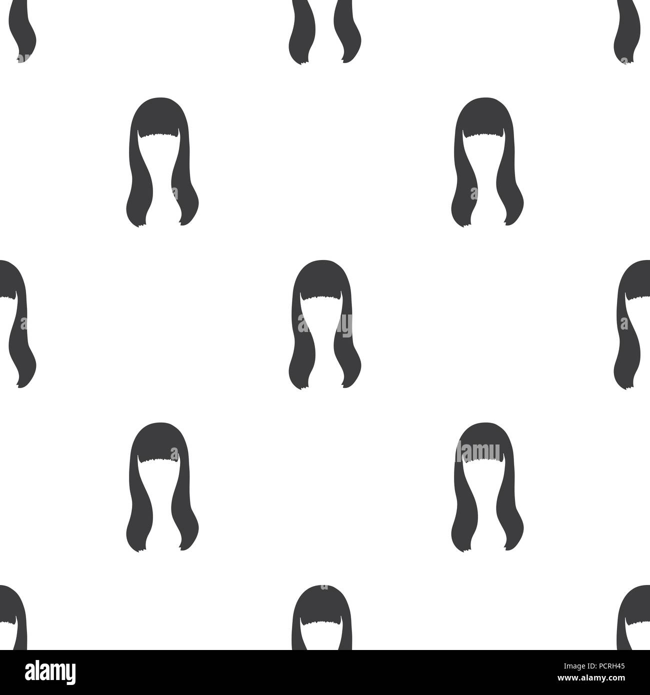 Short hair bangs Stock Vector Images - Alamy