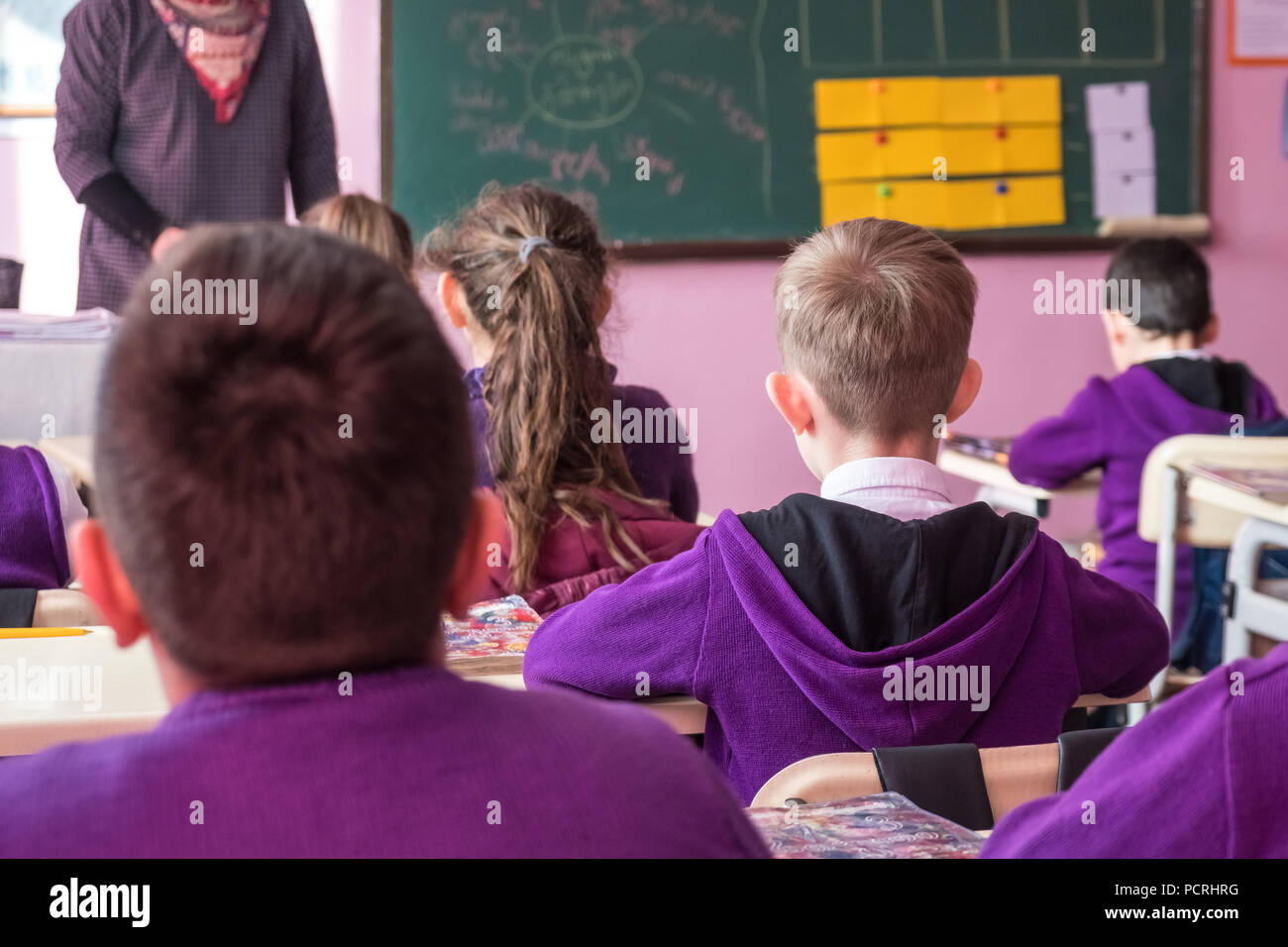school children are participating actively in class. Education Stock ...
