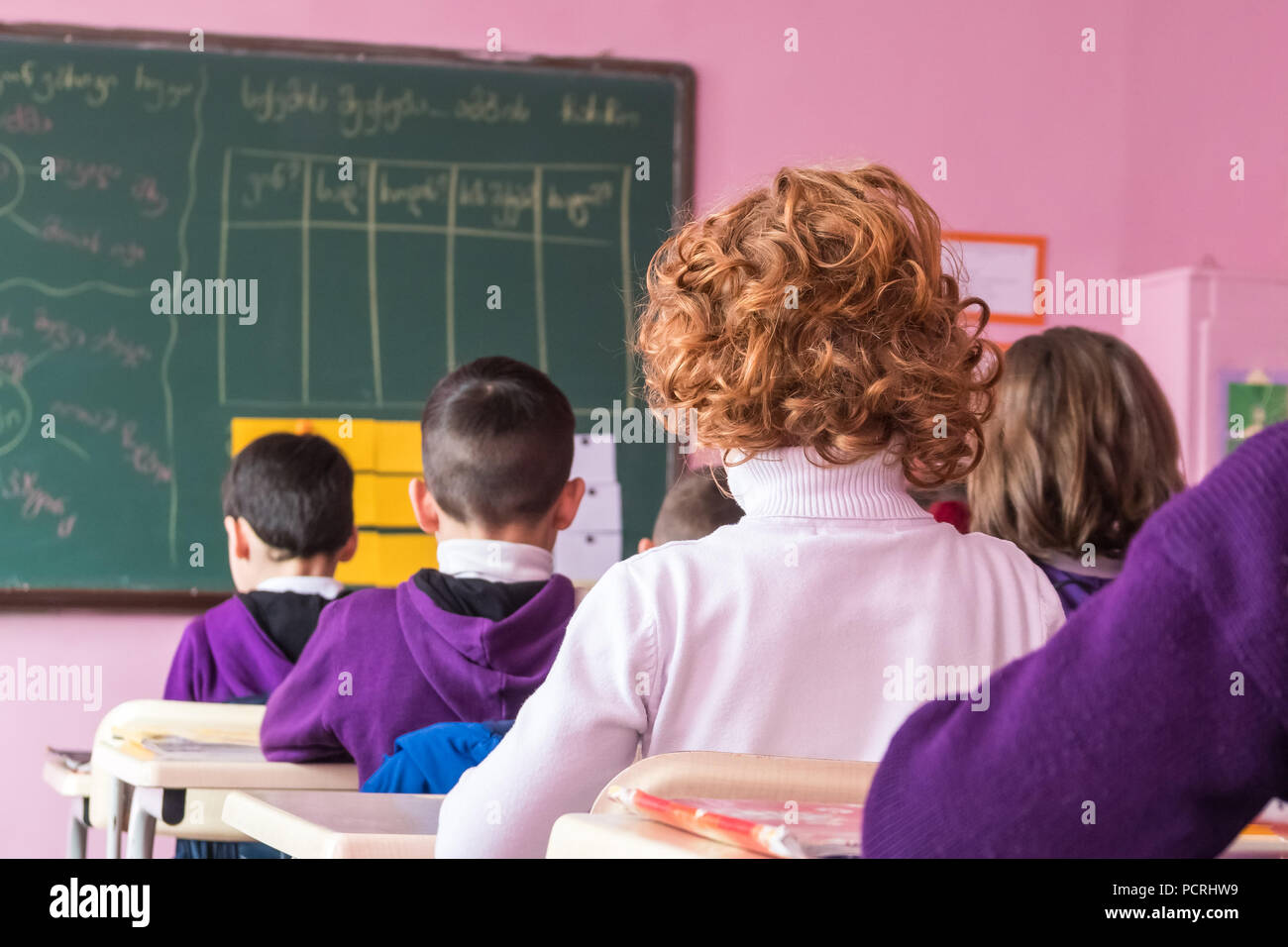 school children are participating actively in class. Education Stock ...