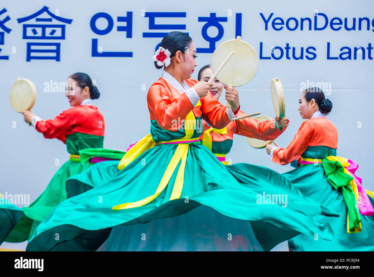Participants in a Culture Performance during Lotus Lantern Festival in ...