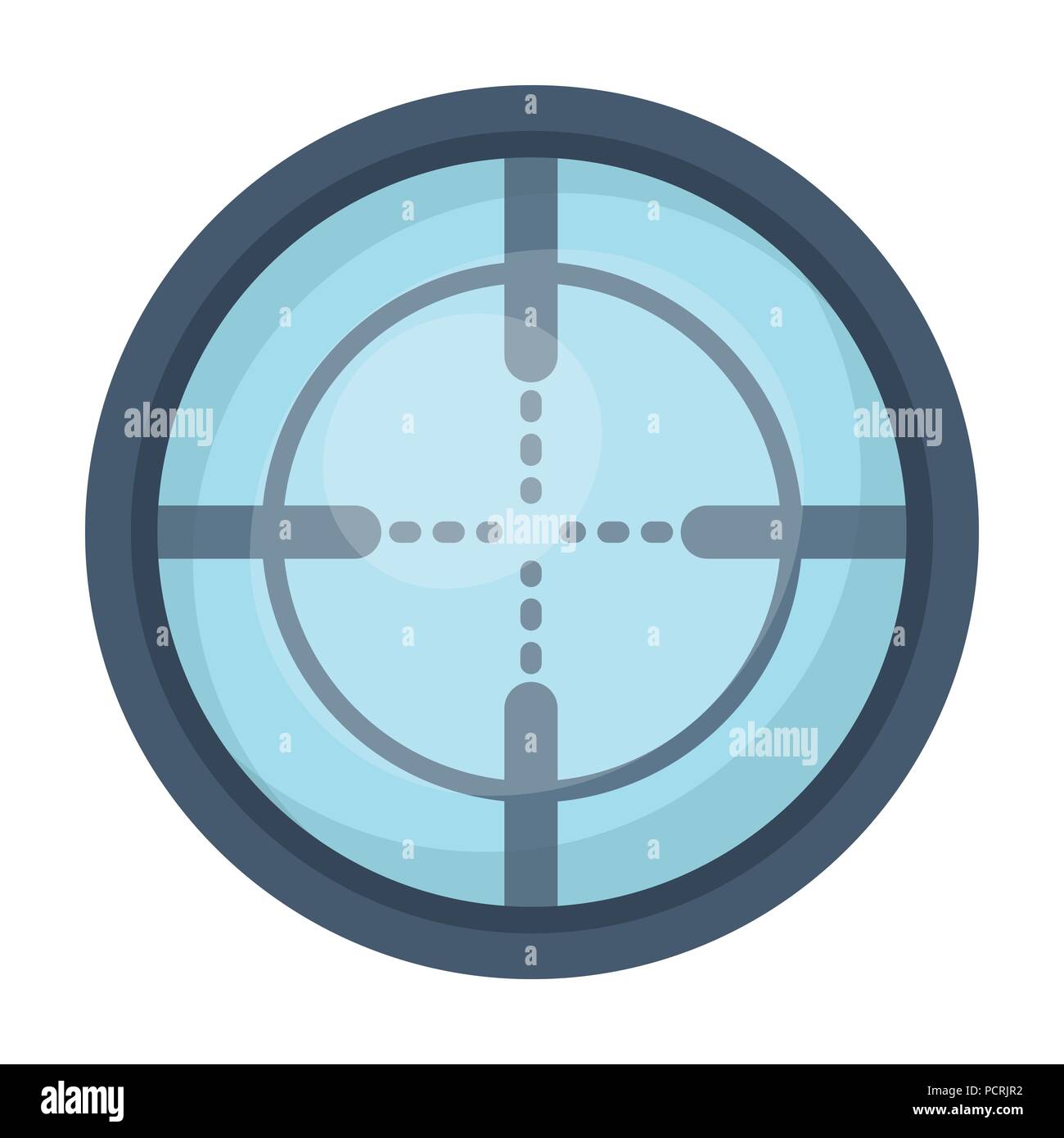 Optical sight.Paintball single icon in cartoon style vector symbol ...