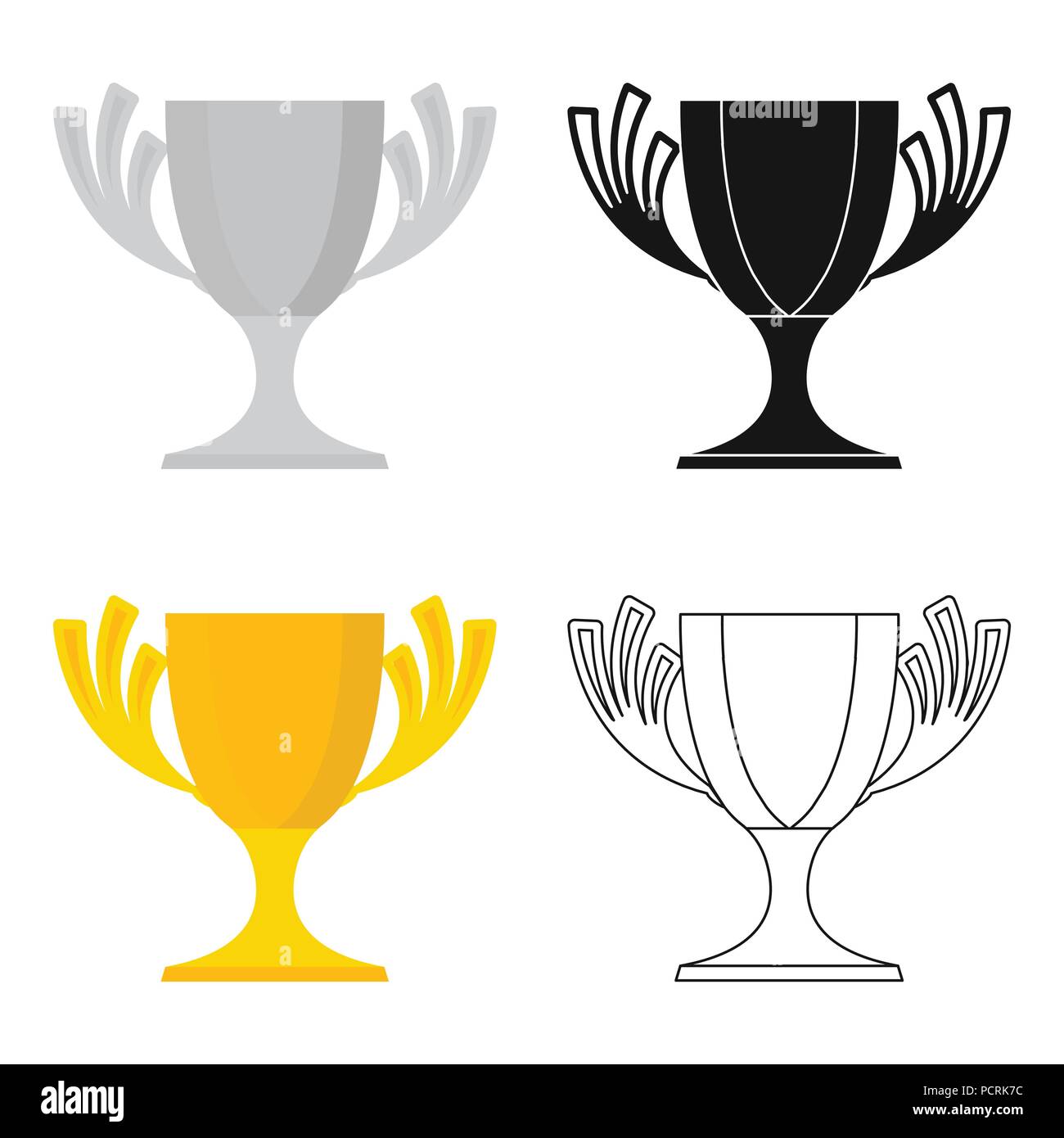 Challenge cup icon in cartoon style isolated on white background ...