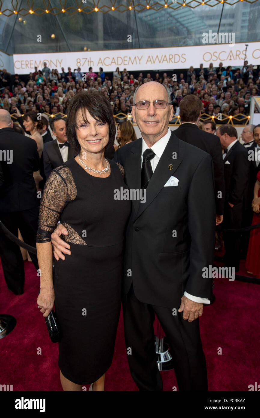 HOLLYWOOD, CA - FEBRUARY 22: Joel Cox arrives at the 87th Annual Academy Awards at Hollywood ...