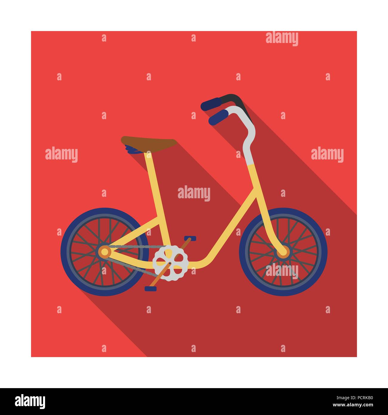 Little yellow children's bicycle. Bicycles for children and a healthy ...